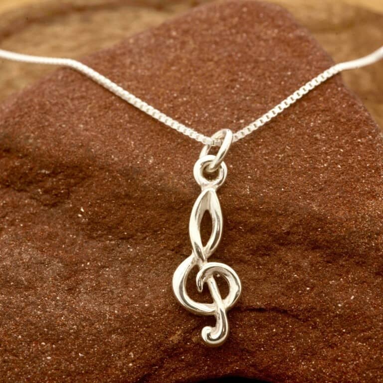 Treble Clef Pendant - Royal Mile Silver
