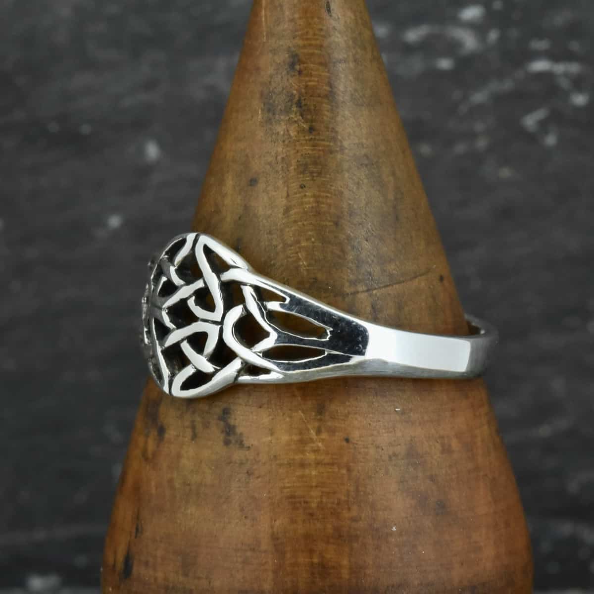 Traditional Celtic Knot Ring - Royal Mile Silver