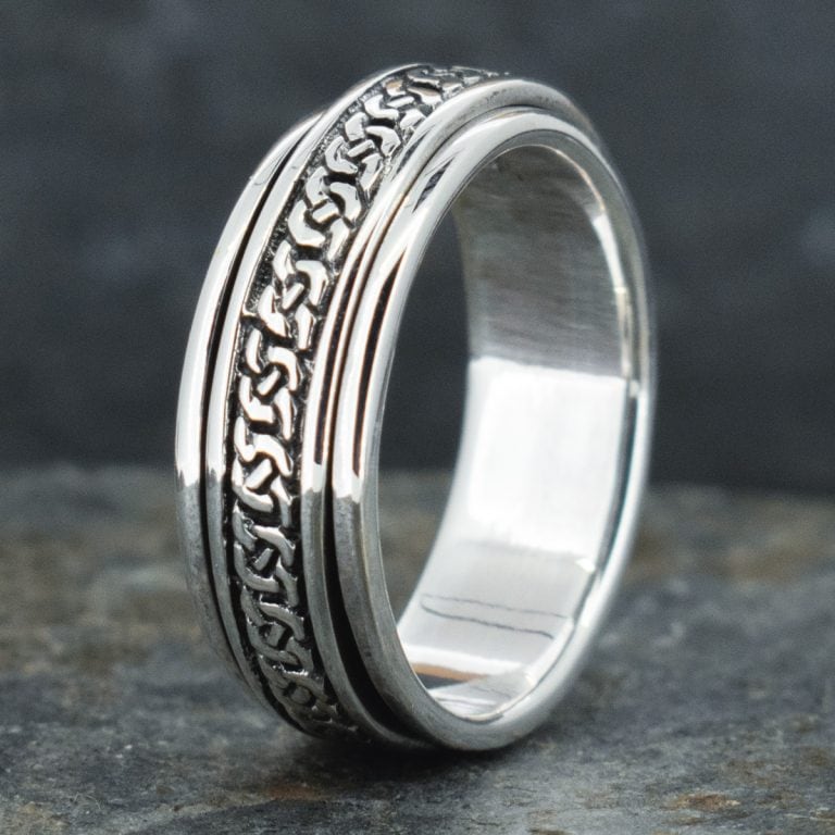 Celtic Spinner Ring - Royal Mile Silver